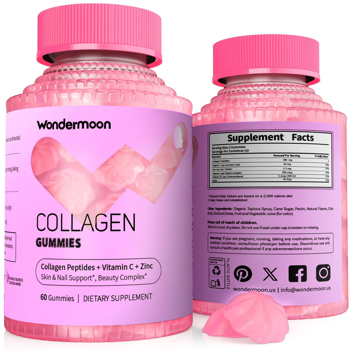 Wondermoon gummies for youthful skin