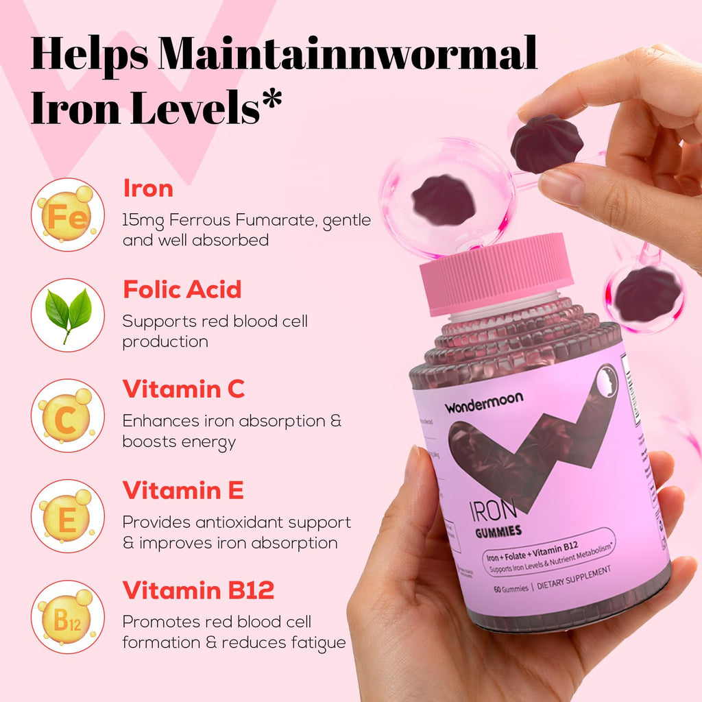 Wondermoon iron gummies for better absorption