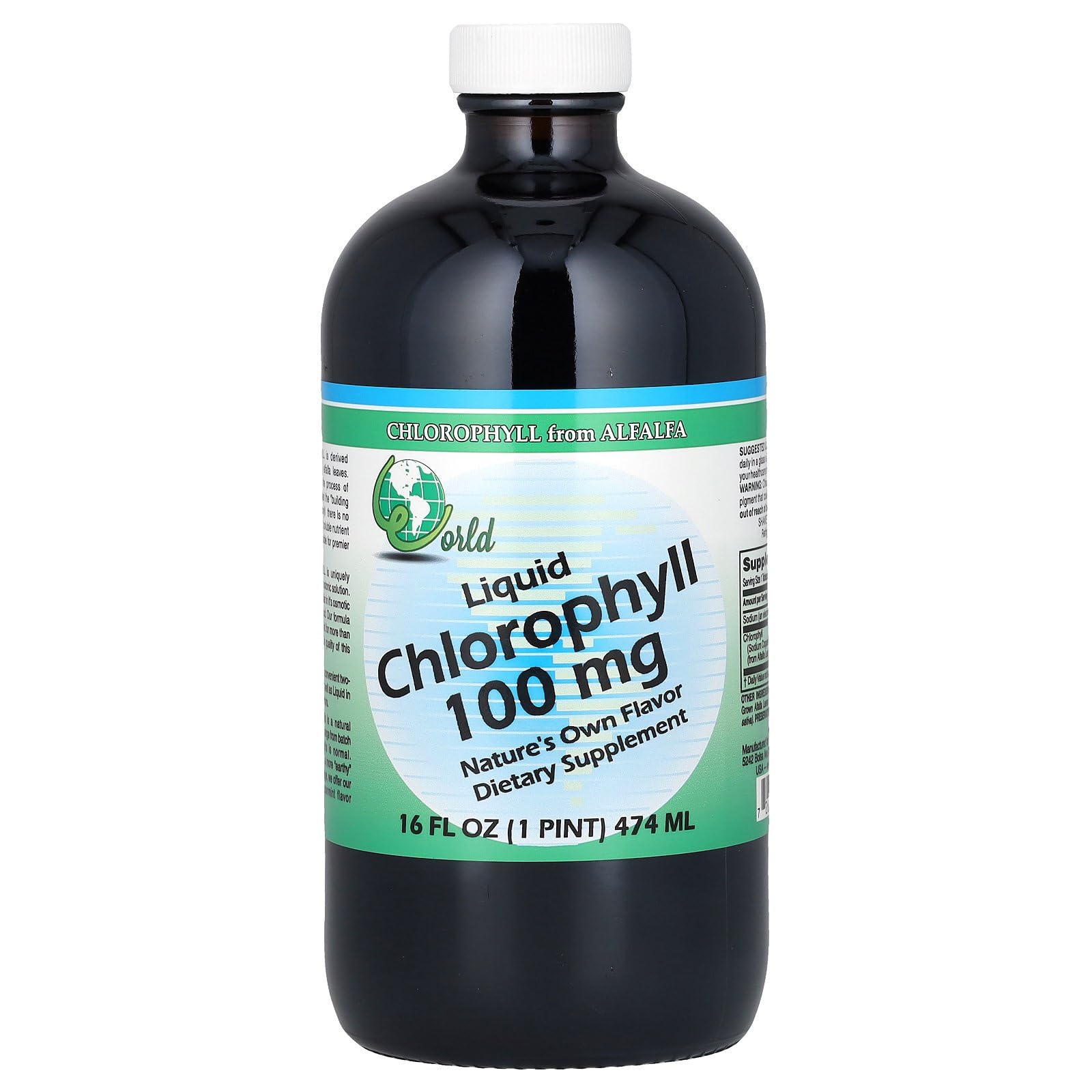 World Organic chlorophyll capsules for energy