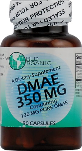 World Organic DMAE 350 mg capsules for brain health