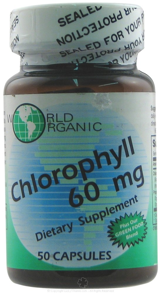 World Organics Chlorophyll capsules for detox