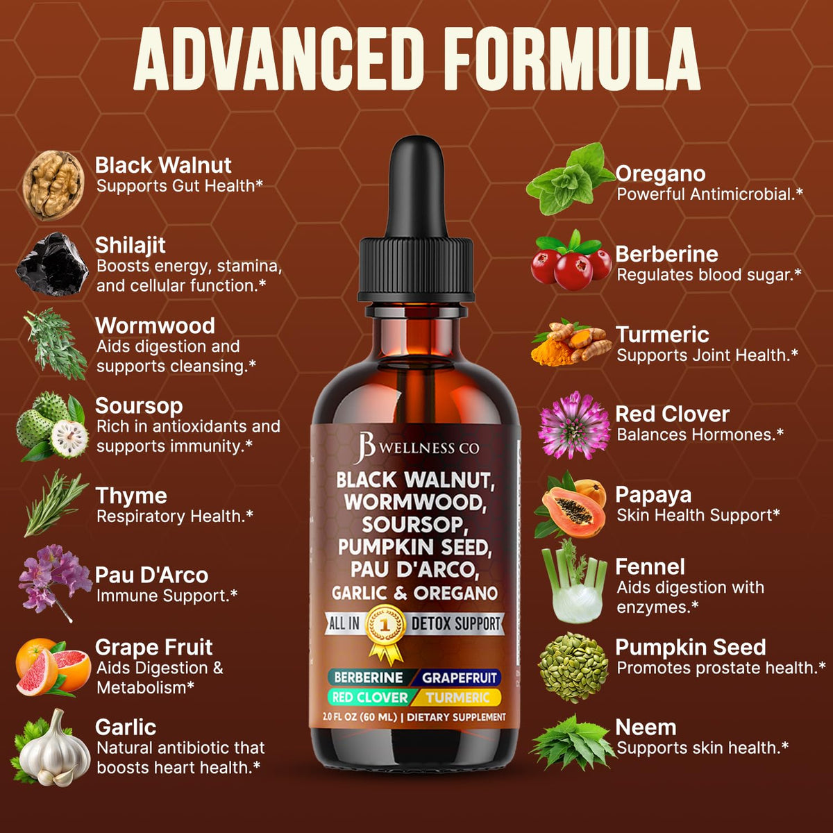 Wormwood Black Walnut cleanse benefits