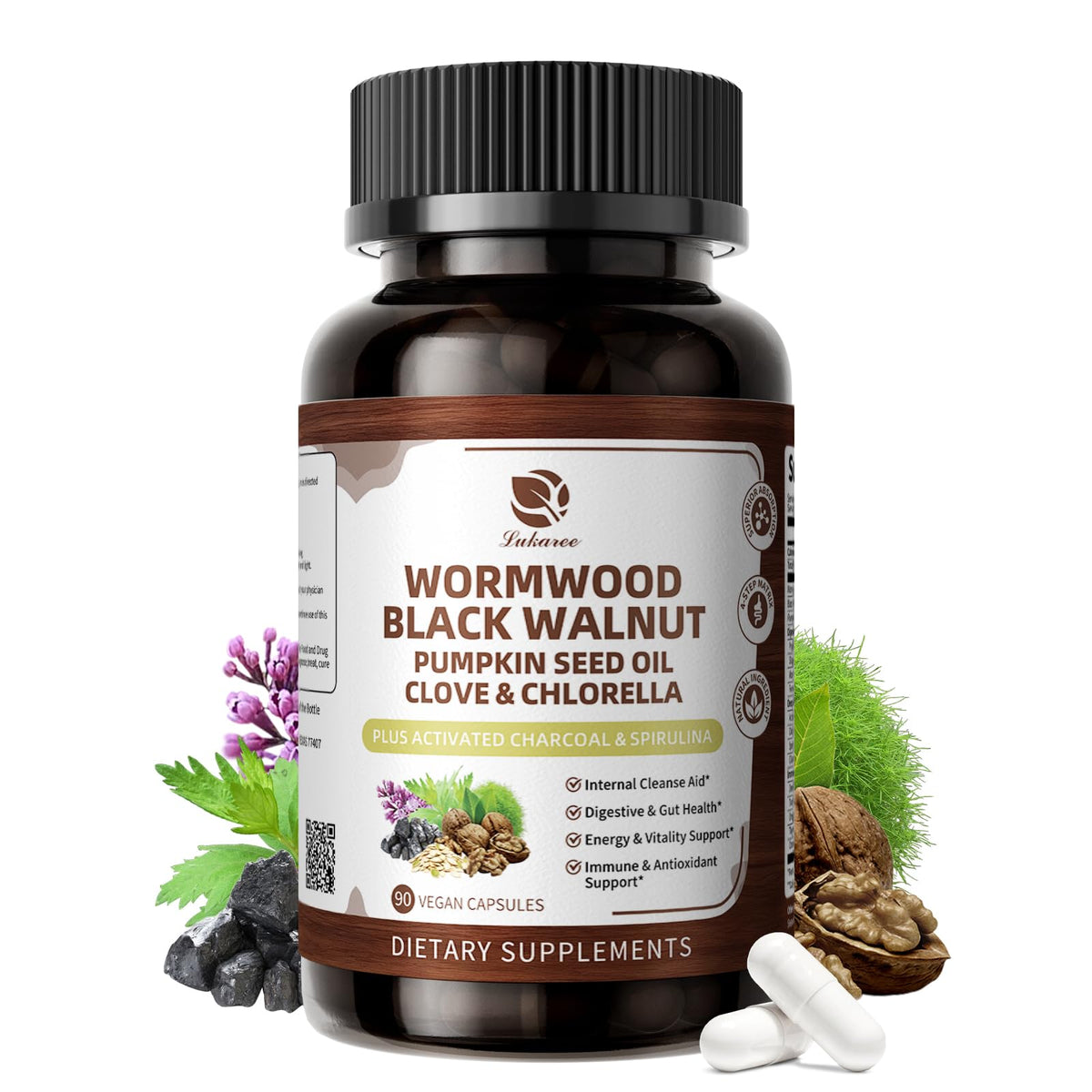 Wormwood Black Walnut cleanse capsules