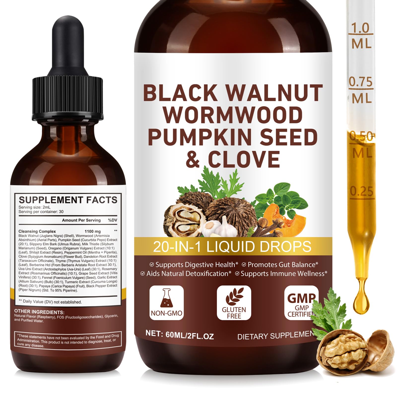 Wormwood Black Walnut cleanse drops