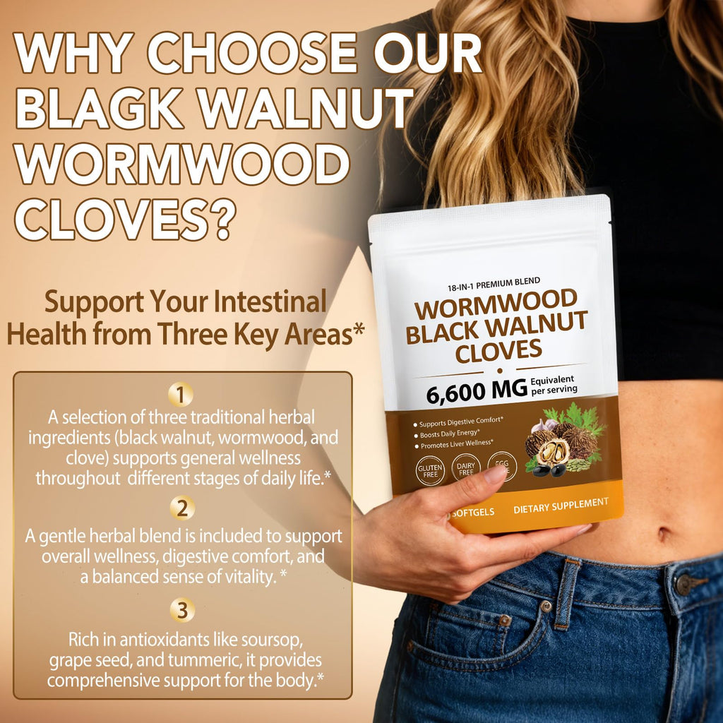 Wormwood Black Walnut Clove benefits