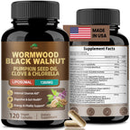 Wormwood Black Walnut Clove cleanse capsules