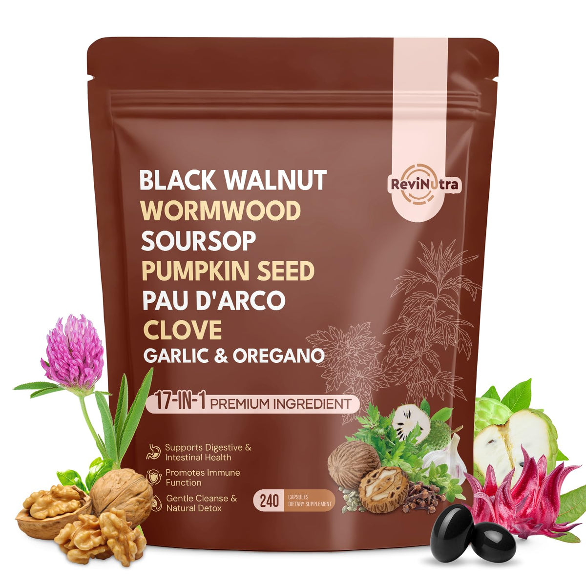 Wormwood Black Walnut Clove Cleanse capsules