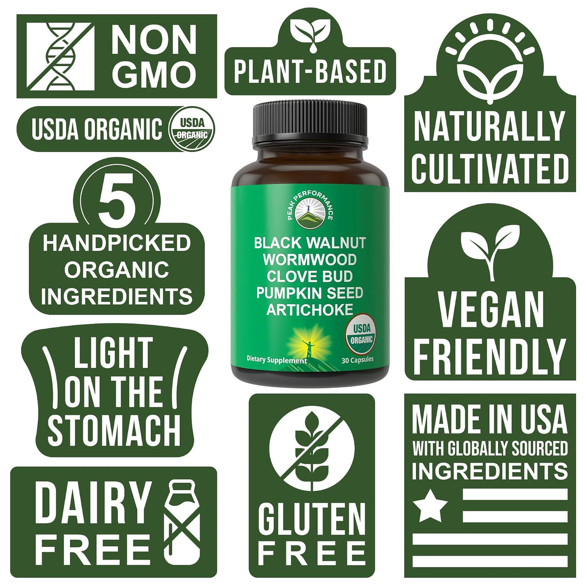 Wormwood Black Walnut Clove cleanse