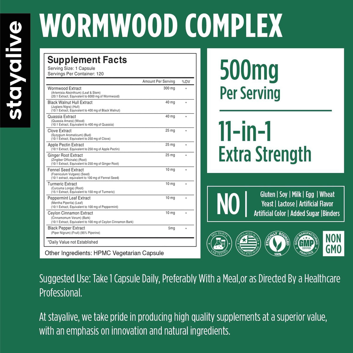 Wormwood Black Walnut Clove extract