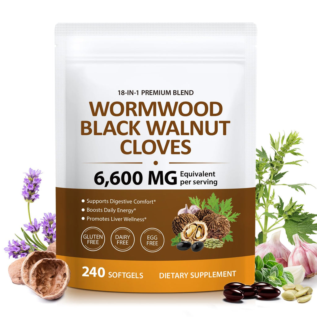 Wormwood Black Walnut Clove softgels