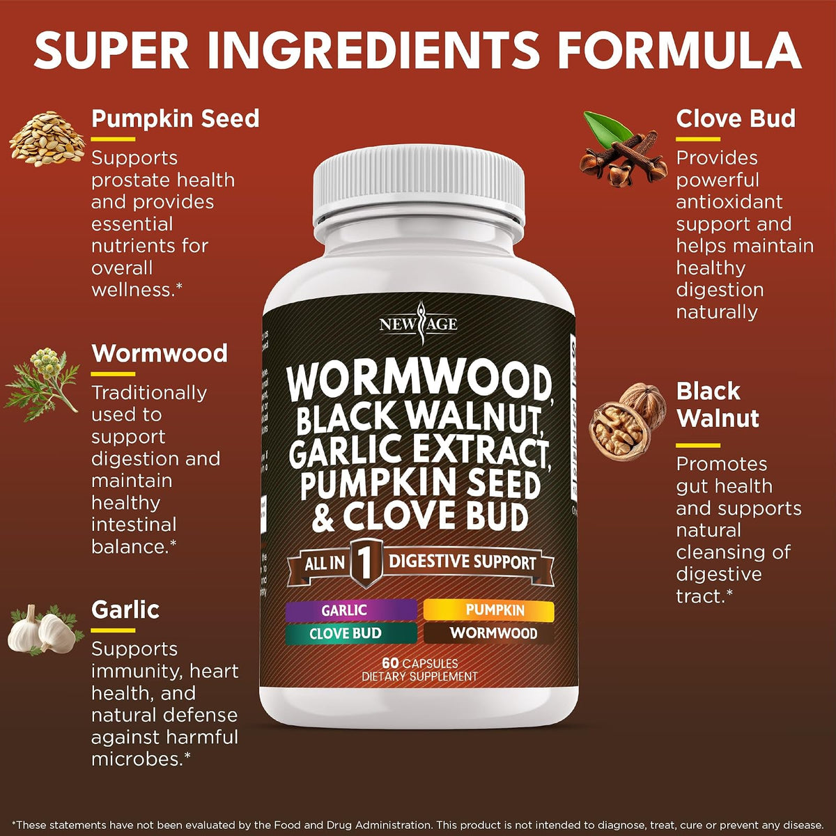 Wormwood black walnut health benefits