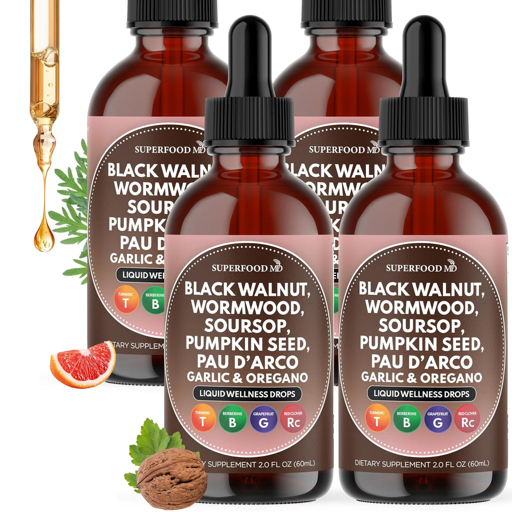 Wormwood Black Walnut oregano oil drops