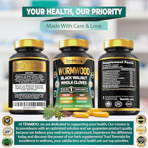 Wormwood Black Walnut vegan capsules