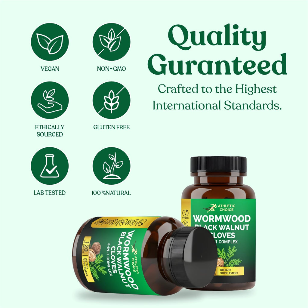 Wormwood capsules for detoxification