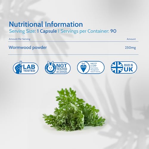 Wormwood capsules for digestive health
