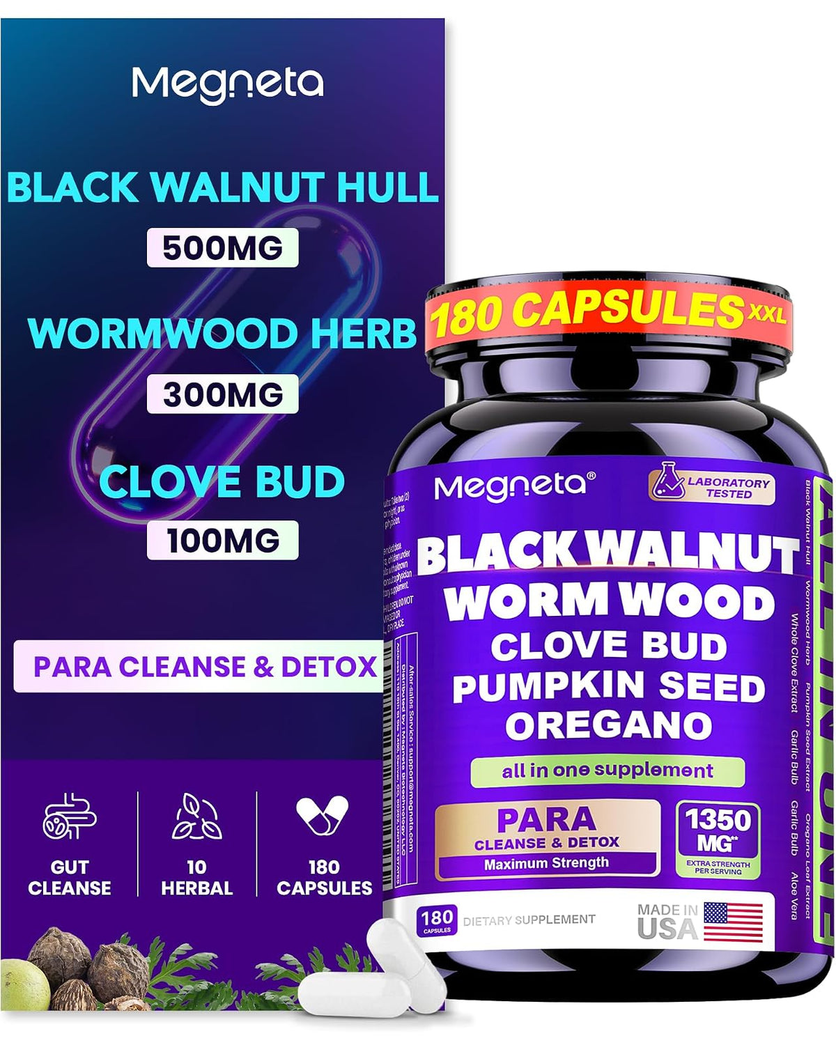 Wormwood detox cleanse capsules