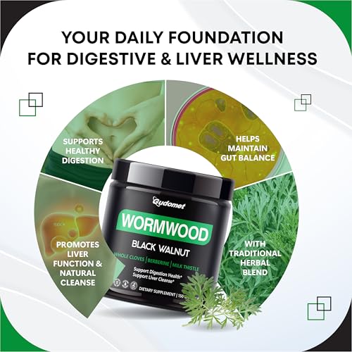 Wormwood ginger blend for healthy liver function