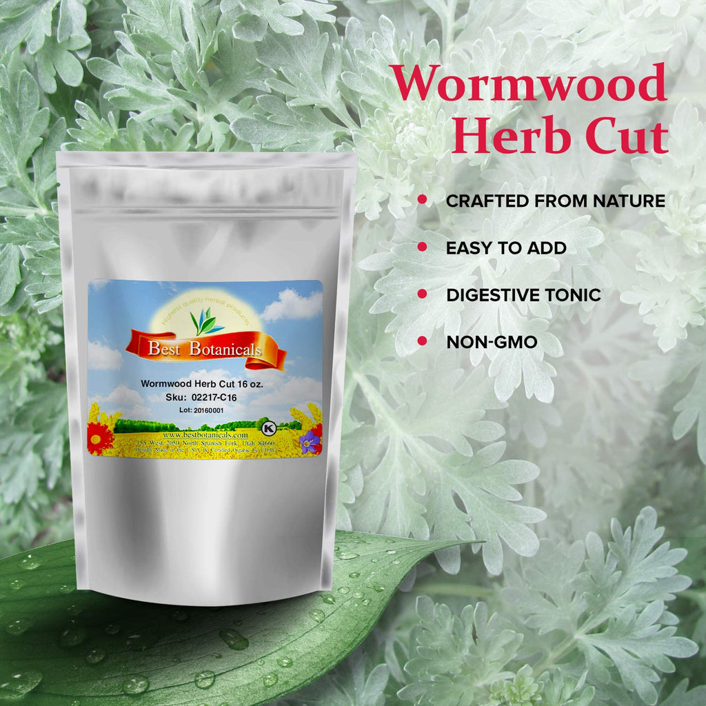 Wormwood herb cut for digestive health