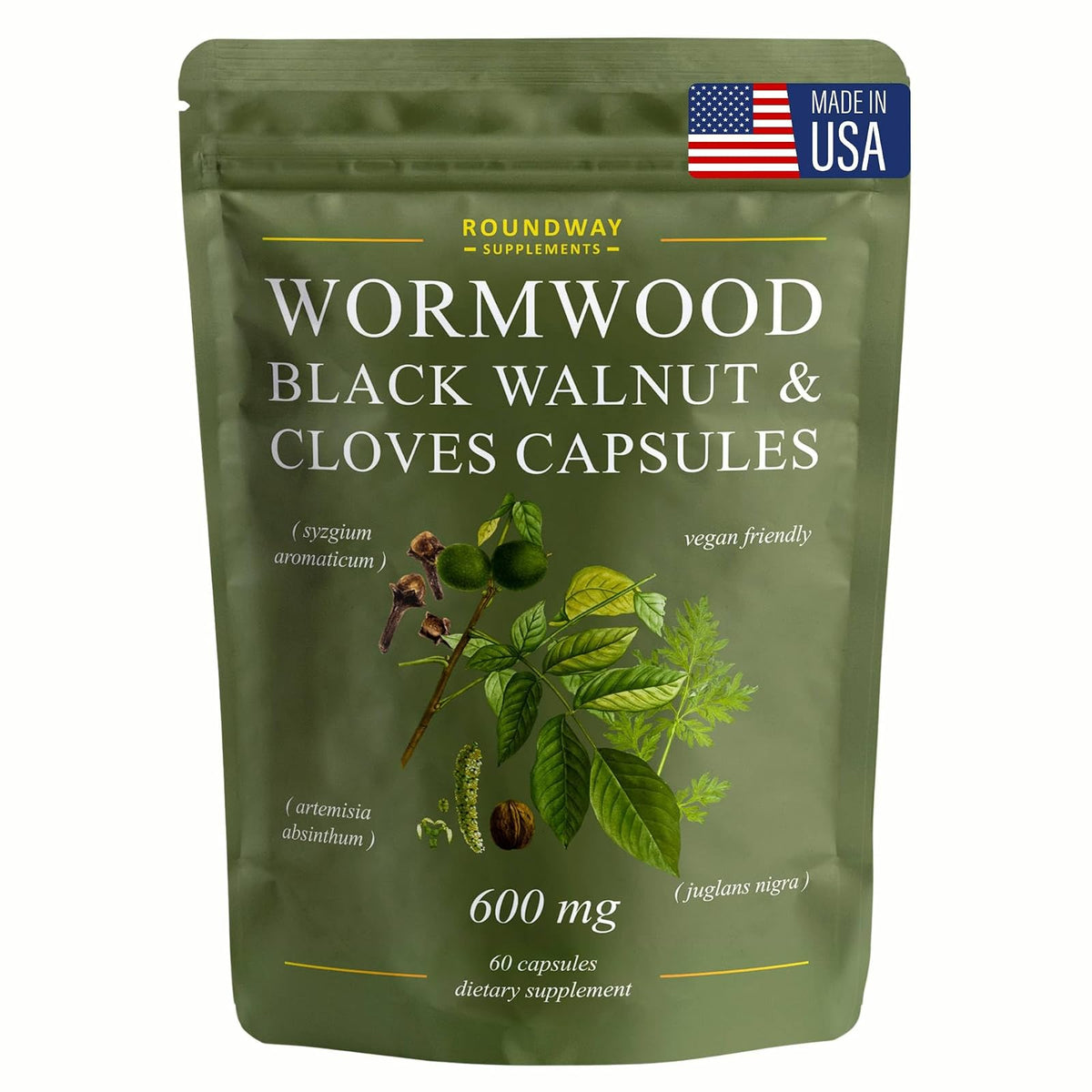 Wormwood herbal blend capsules