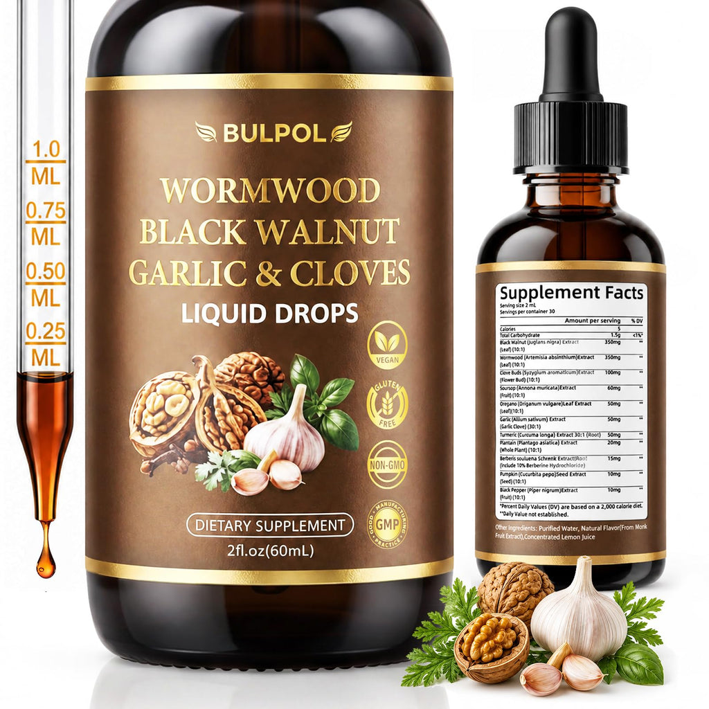 Wormwood herbal cleanse drops
