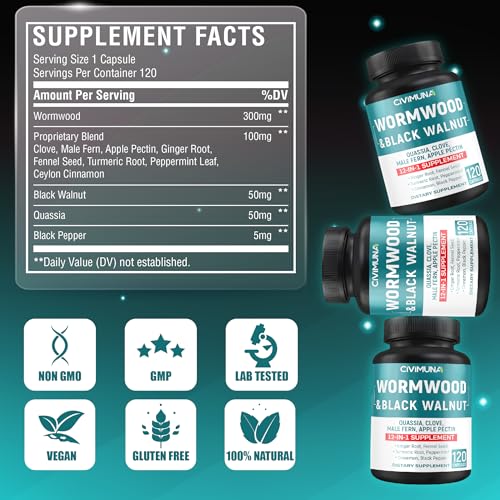 Wormwood multivitamin for active lifestyles