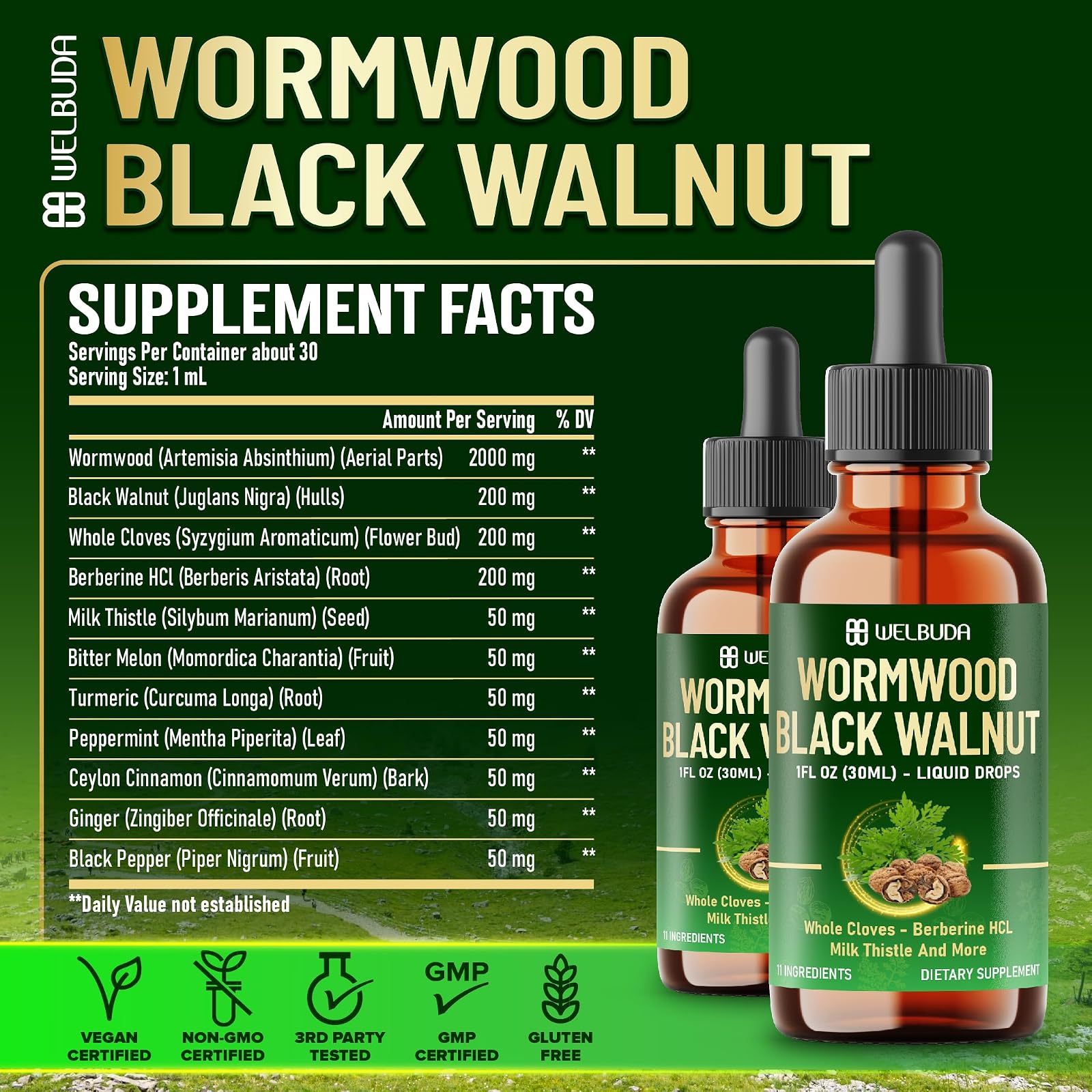 Wormwood supplement for immune support