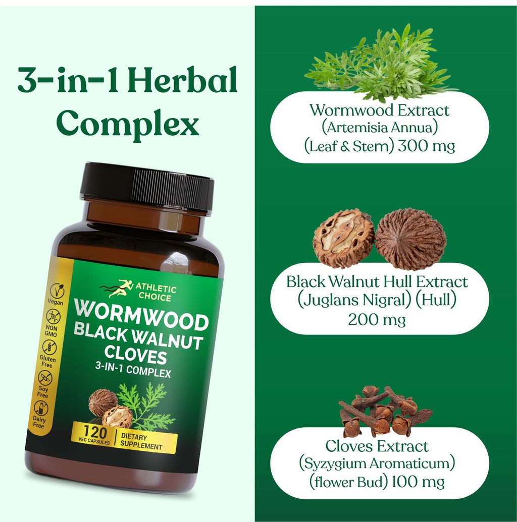 Wormwood veggie capsules for wellness
