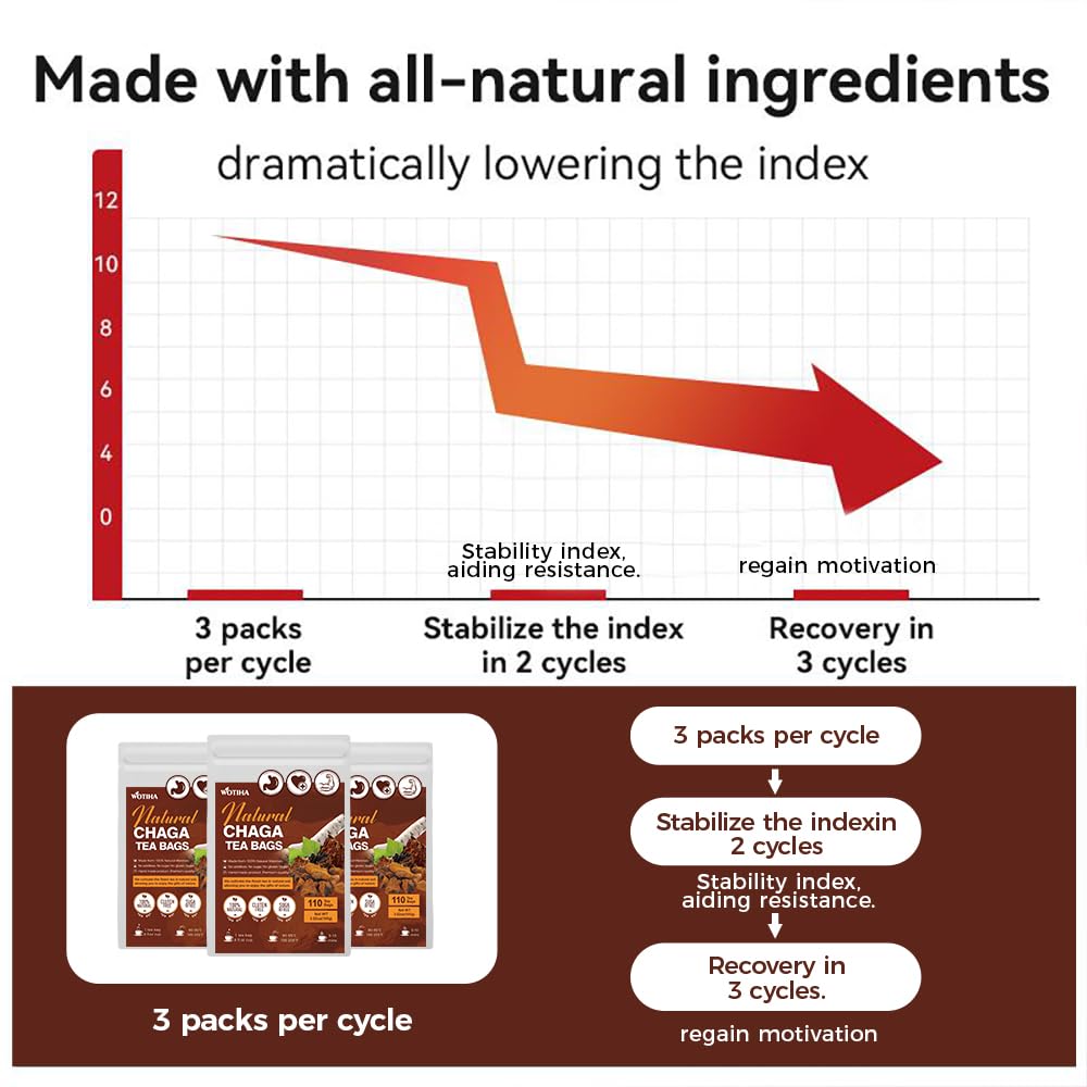 WOTIHA adaptogenic Chaga tea bags