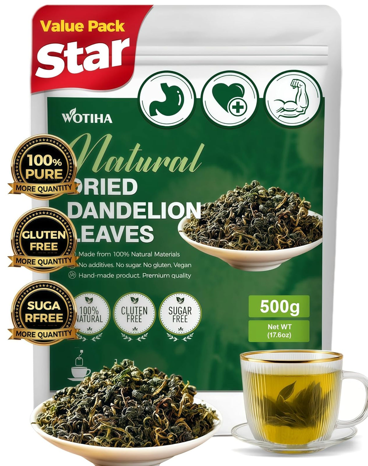 WOTIHA dandelion leaf tea benefits