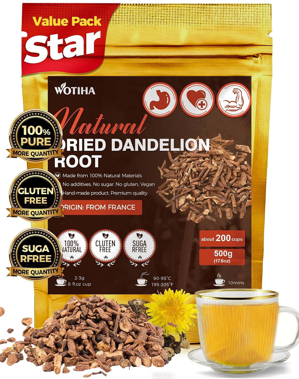 WOTIHA dandelion root tea benefits