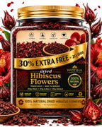 WOTIHA dried hibiscus flowers jar