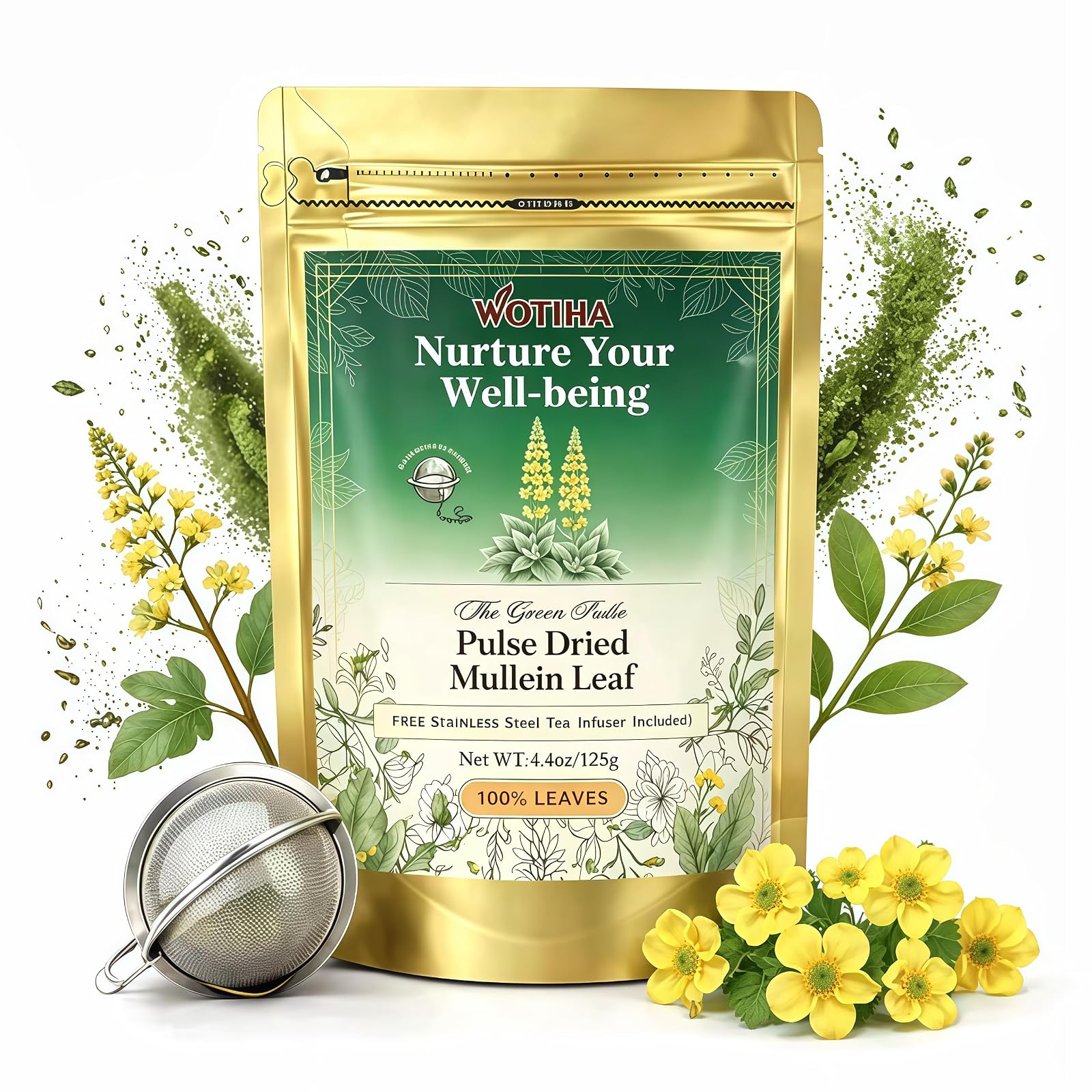 WOTIHA dried mullein leaf tea