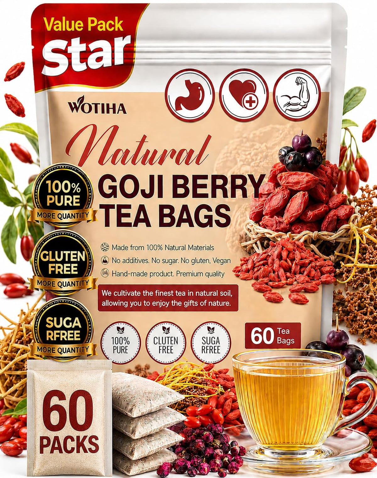 WOTIHA Goji Berry Tea bags