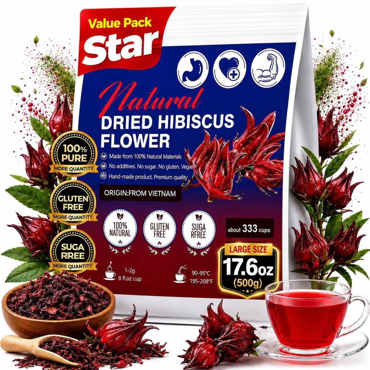WOTIHA hibiscus flower tea benefits