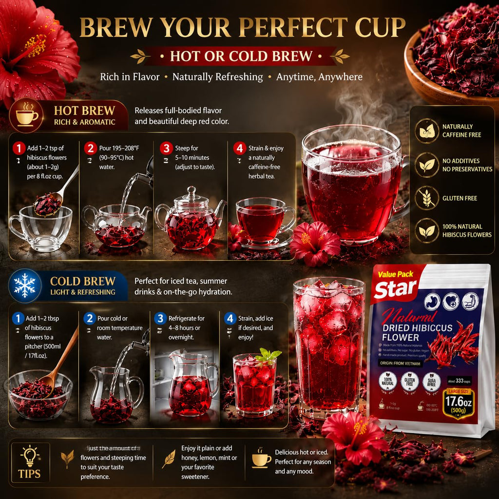 WOTIHA hibiscus tea for iced beverages