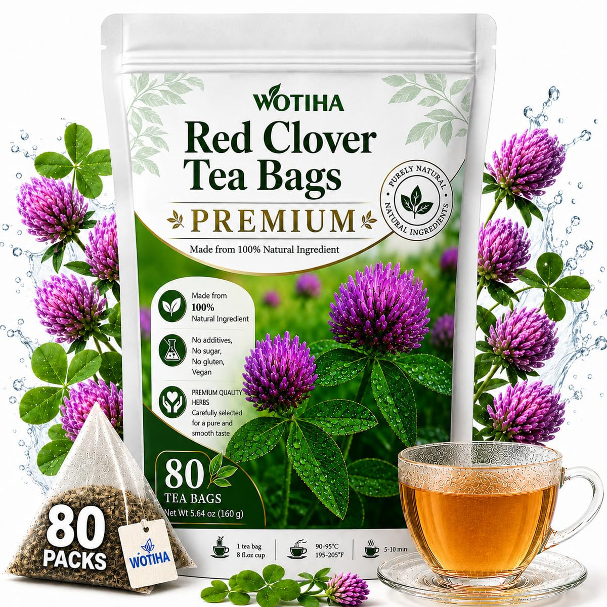 WOTIHA red clover tea bags