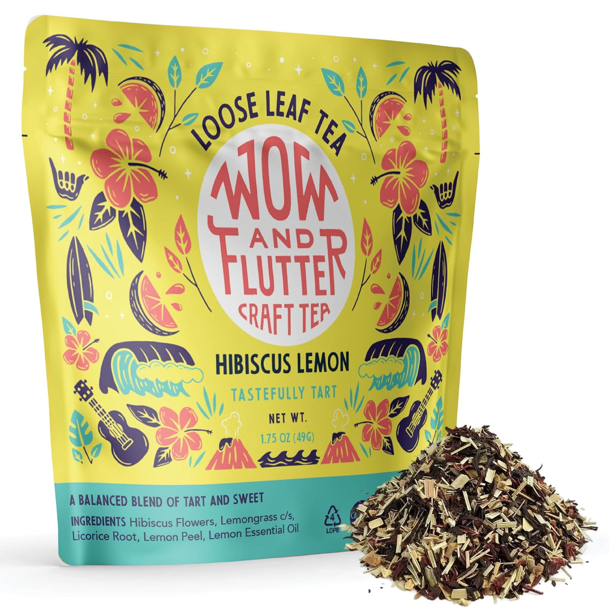 Wow and Flutter hibiscus lemon tea