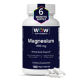 WOW Supplements magnesium 400 mg capsules