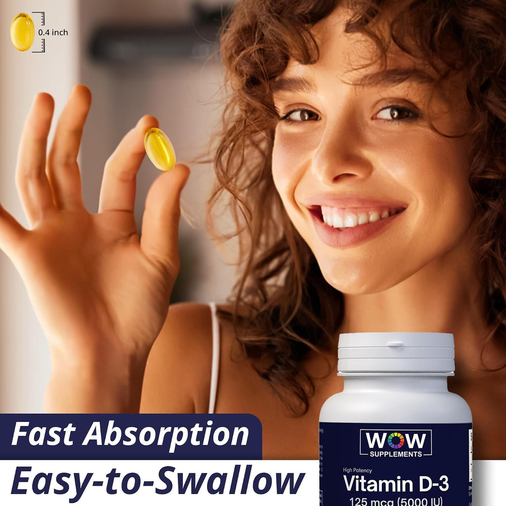 WOW Supplements vitamin D3 for energy
