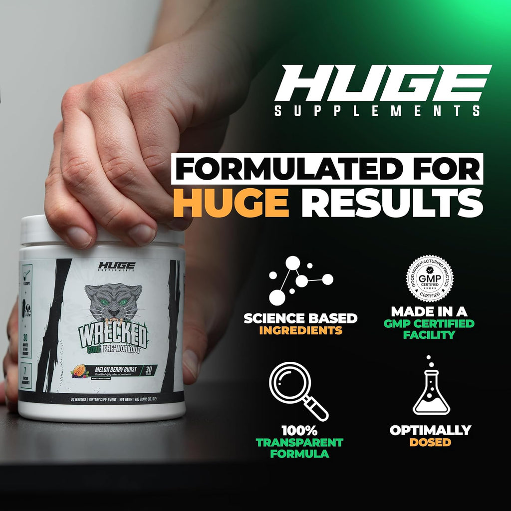 Wrecked Core pre-workout with 30 servings