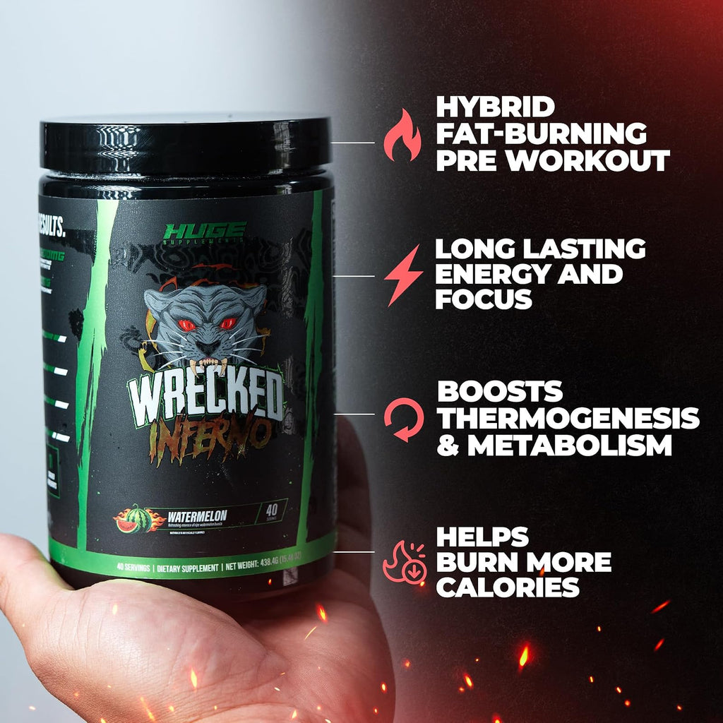 Wrecked pre-workout boosts athletic performance