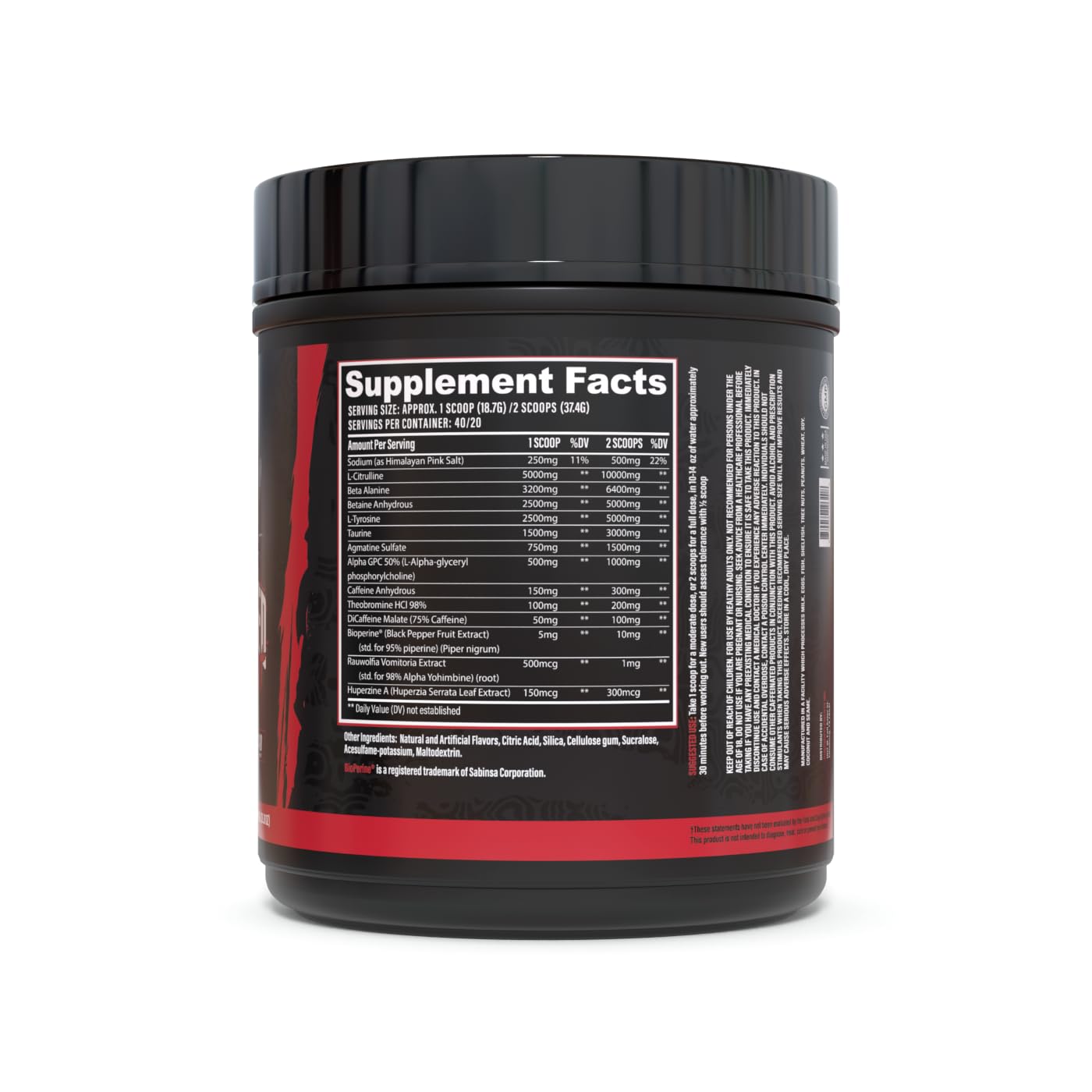 Wrecked pre-workout for endurance