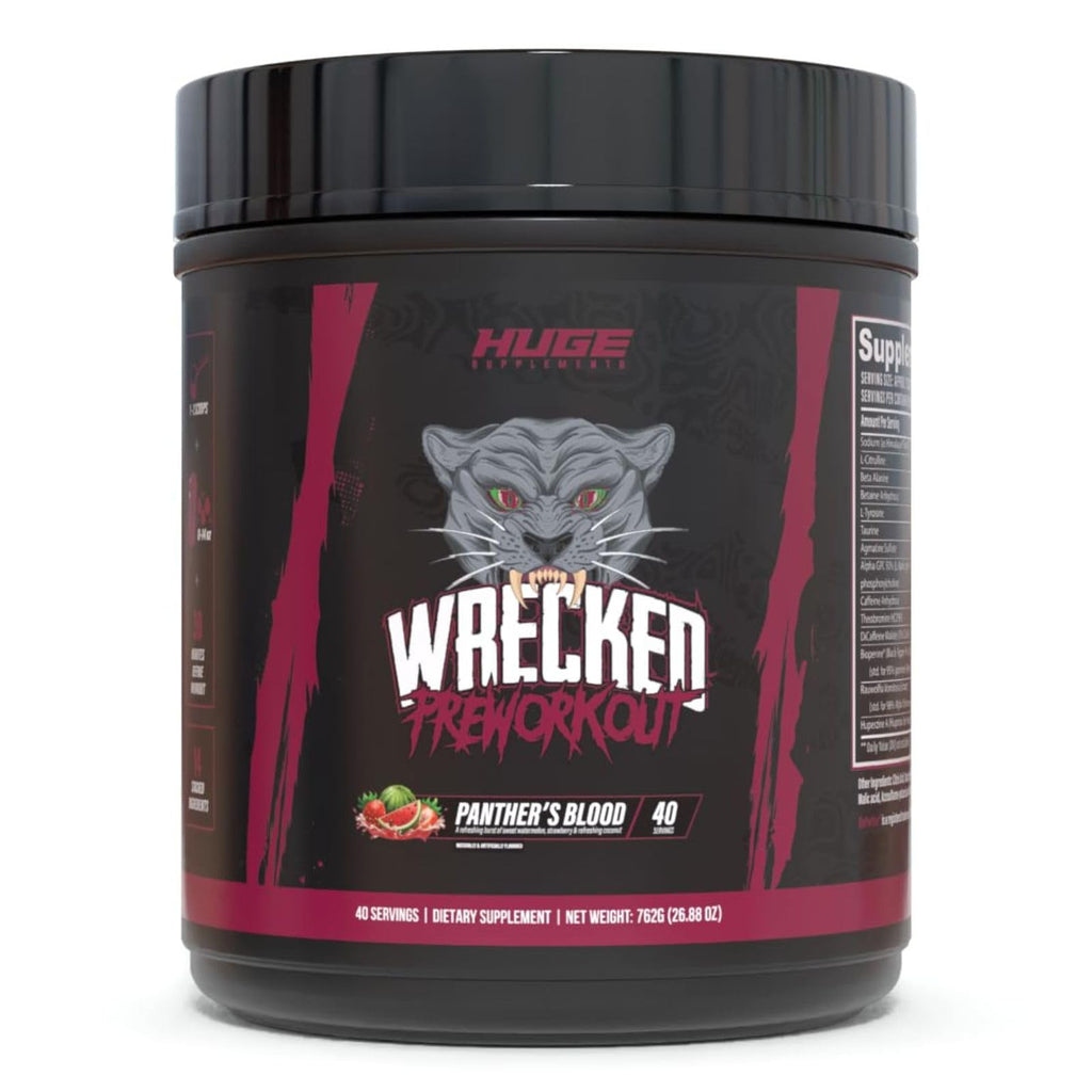 Wrecked pre workout for energy boost
