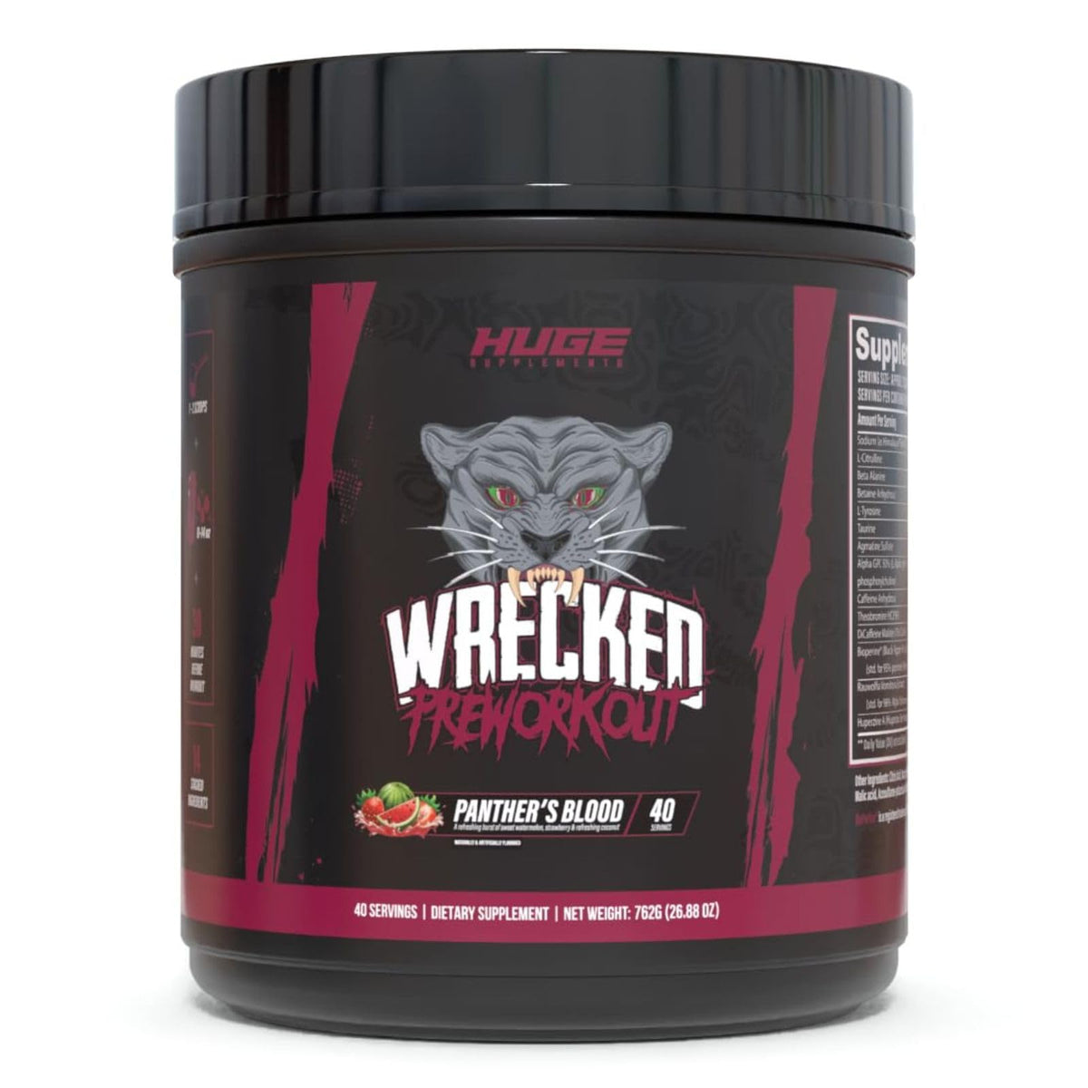 Wrecked pre workout for energy boost