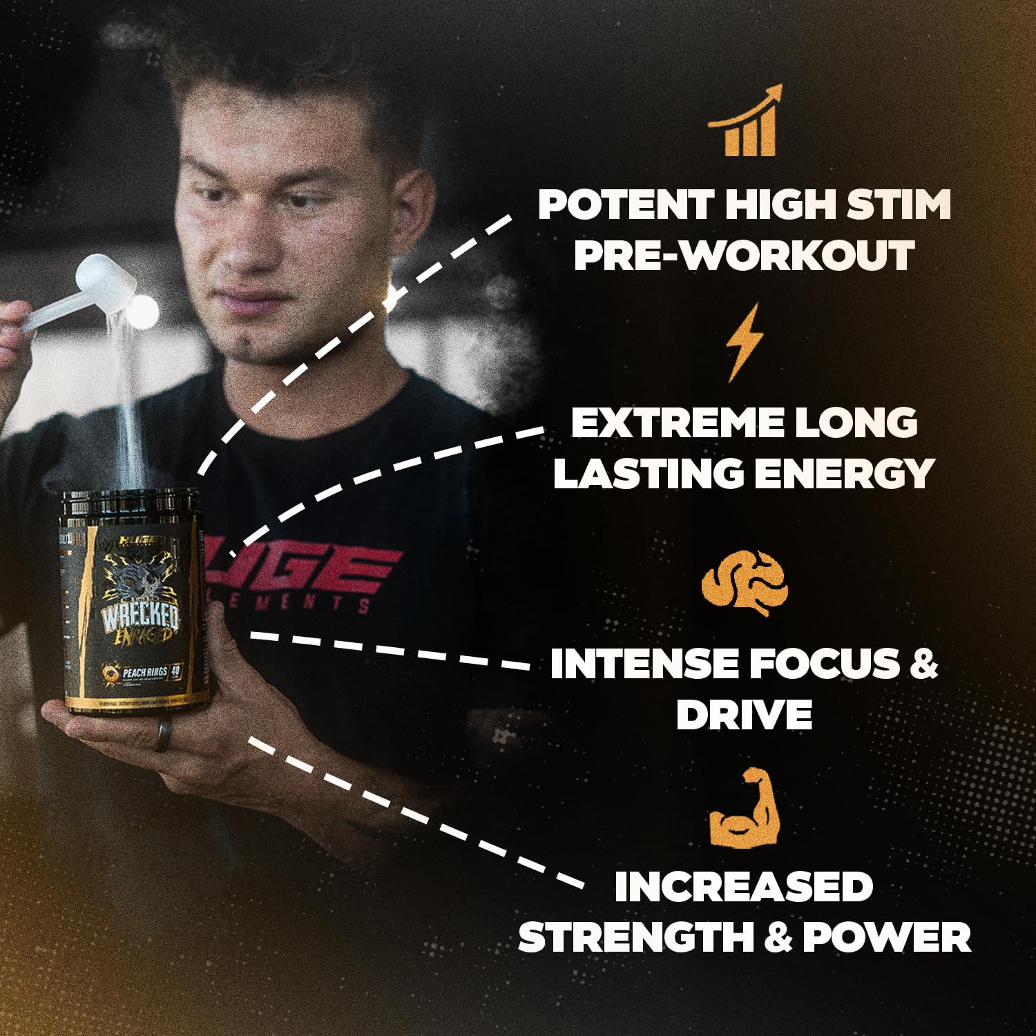Wrecked pre workout for intense focus