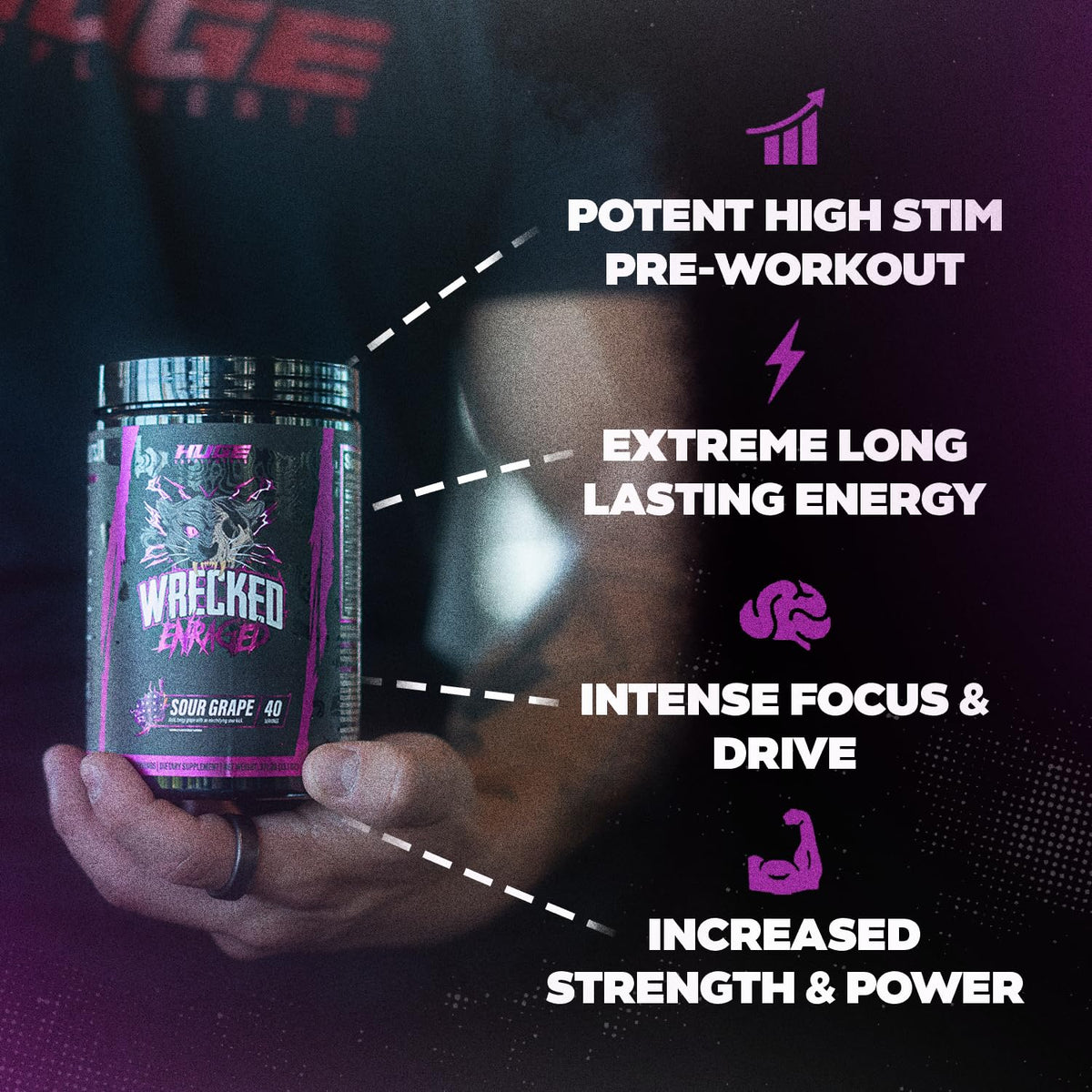 Wrecked pre workout for intense workouts