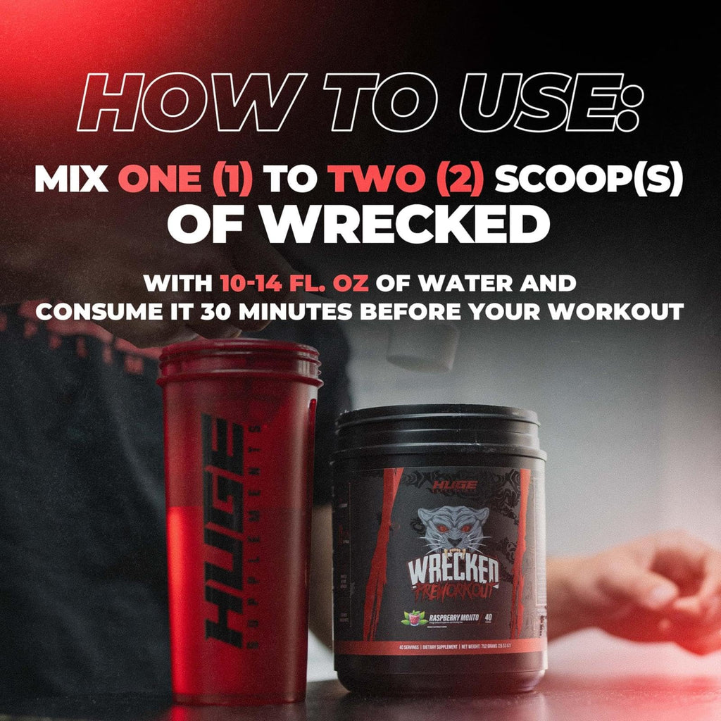 Wrecked pre-workout for muscle pump