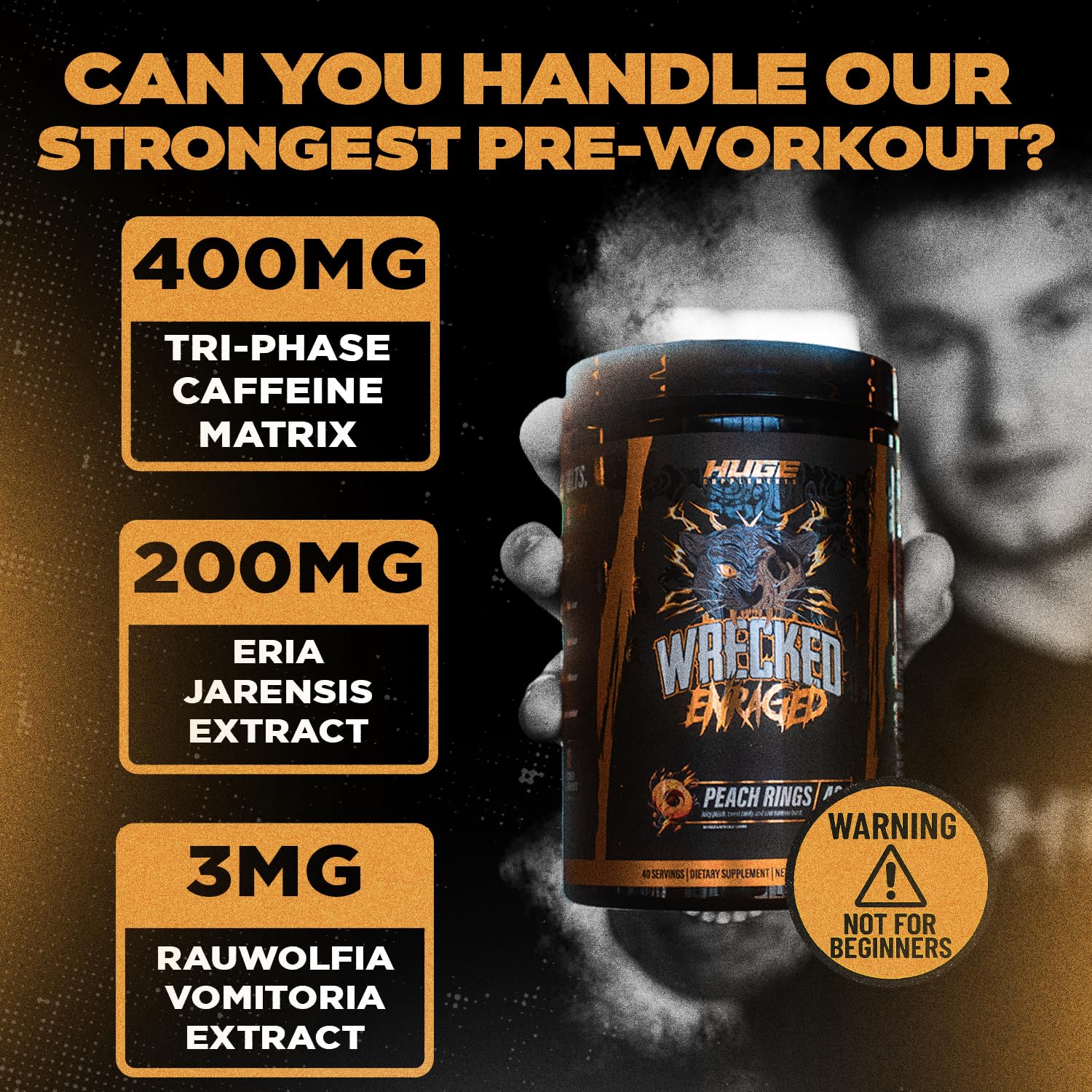 Wrecked pre workout for muscle pump