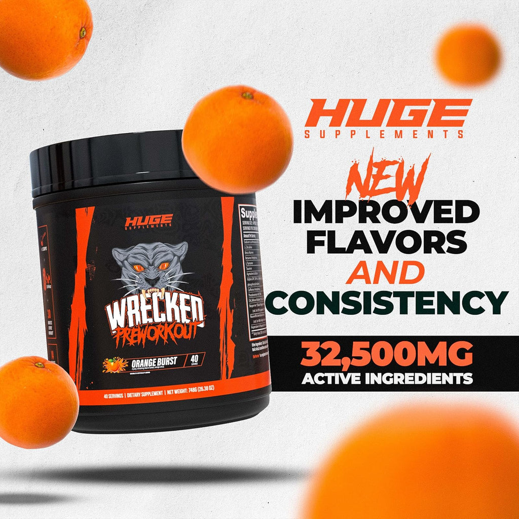 Wrecked pre-workout for muscle pump