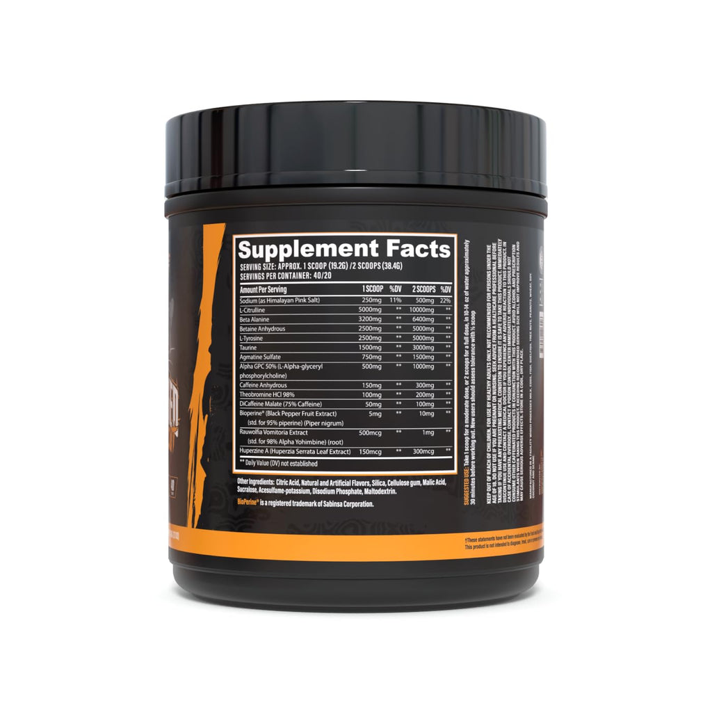 Wrecked pre-workout for muscle pump